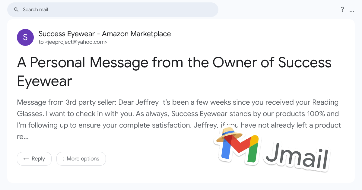 Success Eyewear - Amazon Marketplace: A Personal Message from the Owner ...